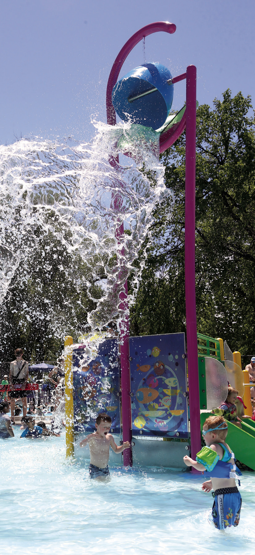 Renovated city pool, waterpark opens amid much fanfare, huge crowds